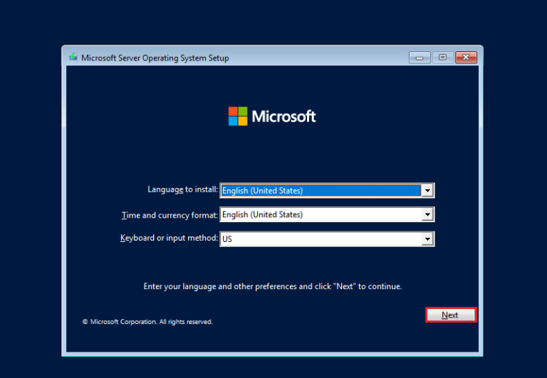 Install Windows Server 2022 – Information Technology
